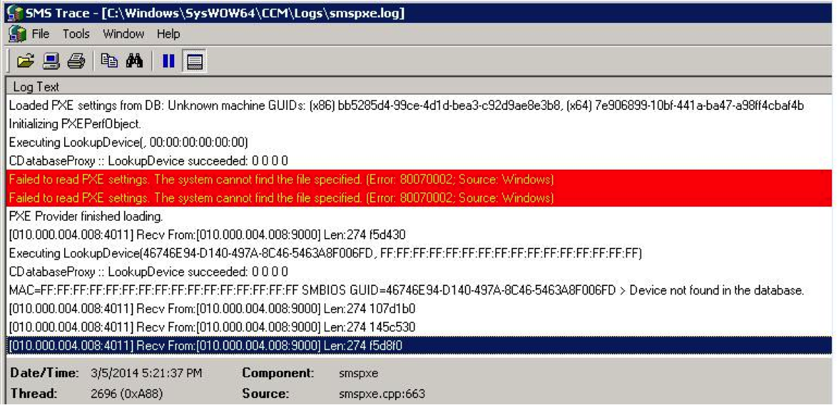 File Transfer Blog Blog Archive Failed To Read Pxe Settings The System Cannot Find The File